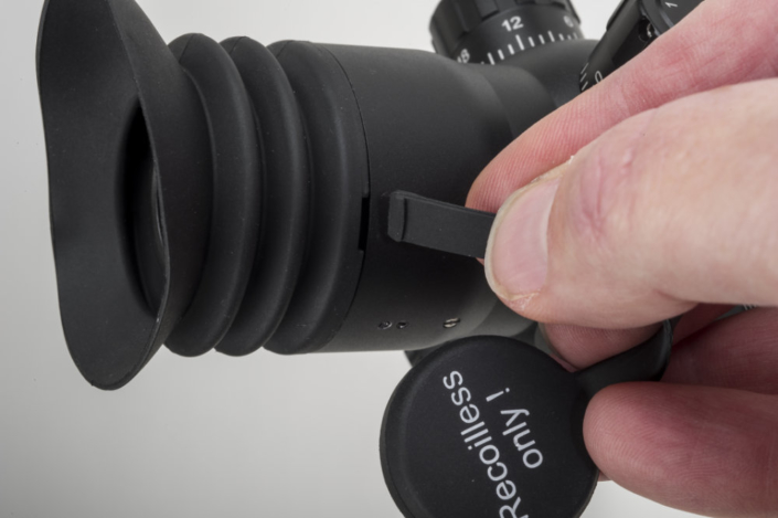 MTC SWAT 12x50 Prismatic - Short-eye relief scope. SCB2 reticle