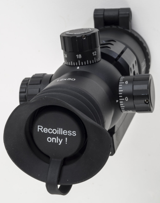 MTC SWAT 12x50 Prismatic - Short-eye relief scope. SCB2 reticle